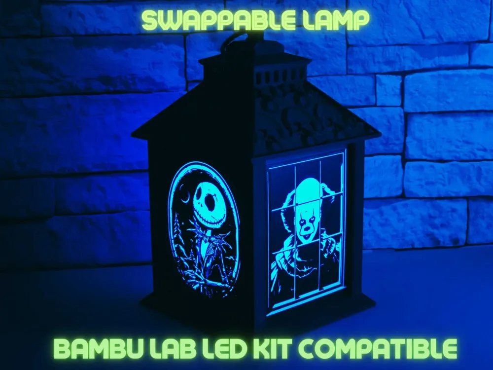 The Lantern of the Damned LED Lamp Kit 001 - Free 3D Print Model ...