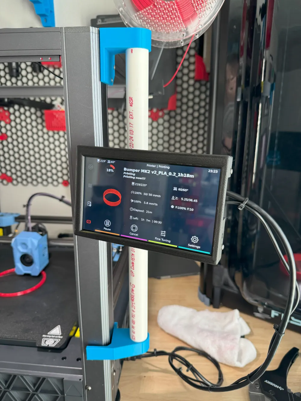 SV08 Display Holder for 7" Big Tree Tech HDMI by tooling_lee MakerWorld ...