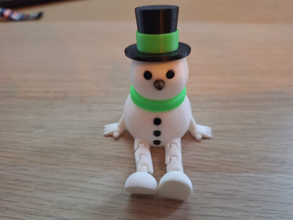 Articulated Snowman - Free 3D Print Model - MakerWorld