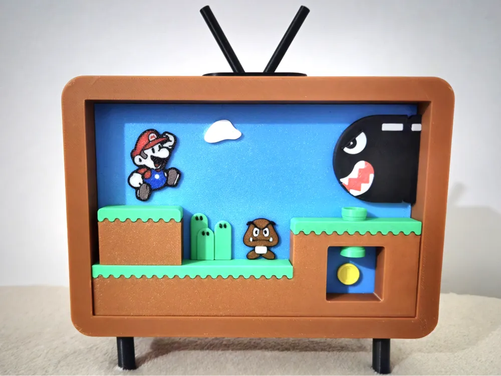 Super Mario Bros Niveau 3 / Télévision Rétro (Bill) par BENJO3D ...