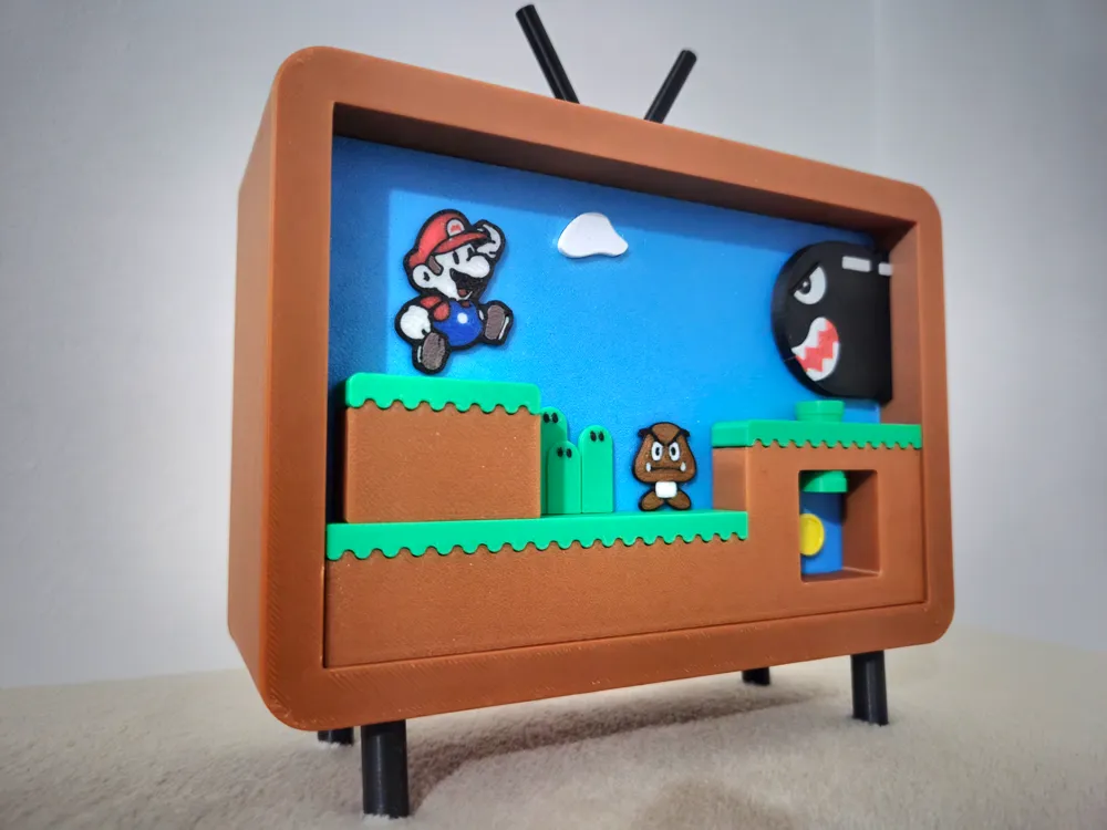 Super Mario Bros Niveau 3 / Télévision Rétro (Bill) par BENJO3D ...