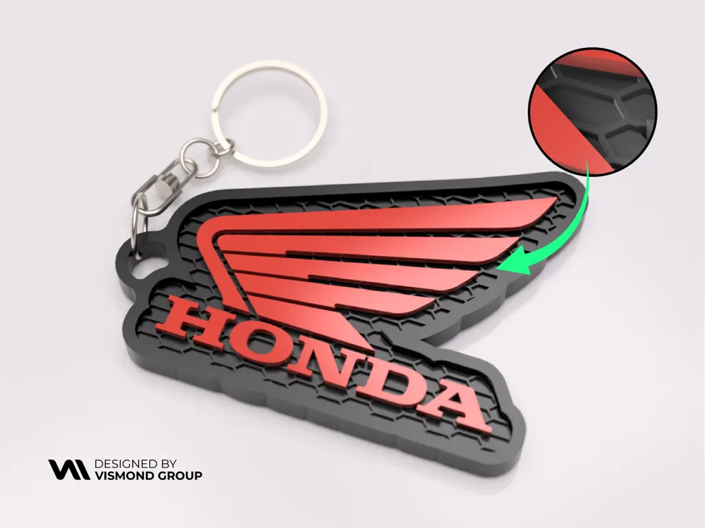 Honda Keychain - Free 3D Print Model - MakerWorld