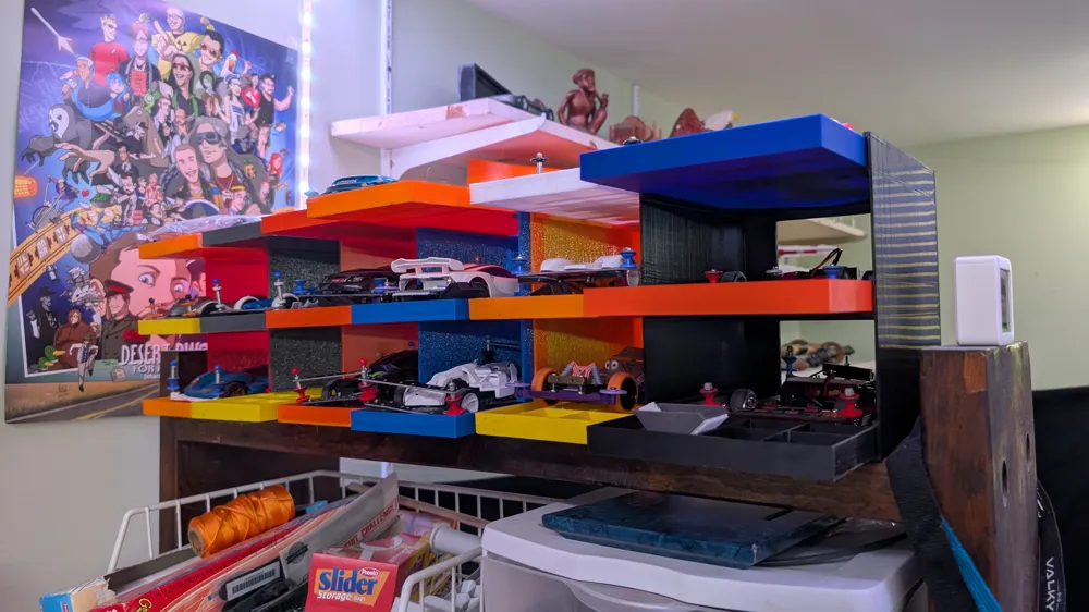 Mini 4wd Build Area and Storage Tower - Free 3D Print Model - MakerWorld