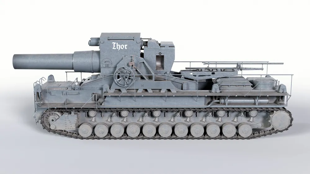 Karl Gerät Mortar 1:64 (Long Barrel Version) by Dutchapple4life ...