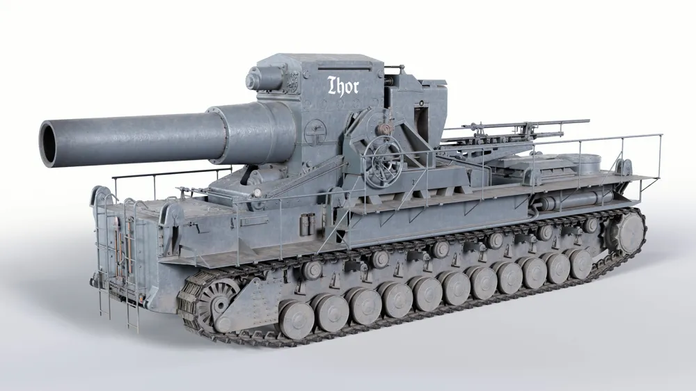 Karl Gerät Mortar 1:64 (Long Barrel Version) by Dutchapple4life ...