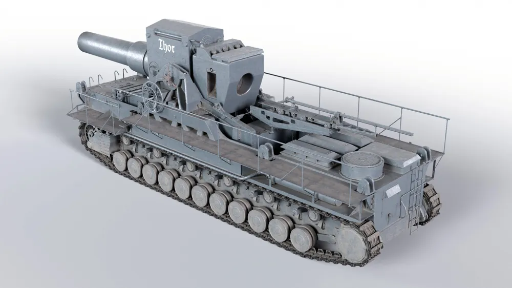 Karl Gerät Mortar 1:64 (Long Barrel Version) by Dutchapple4life ...