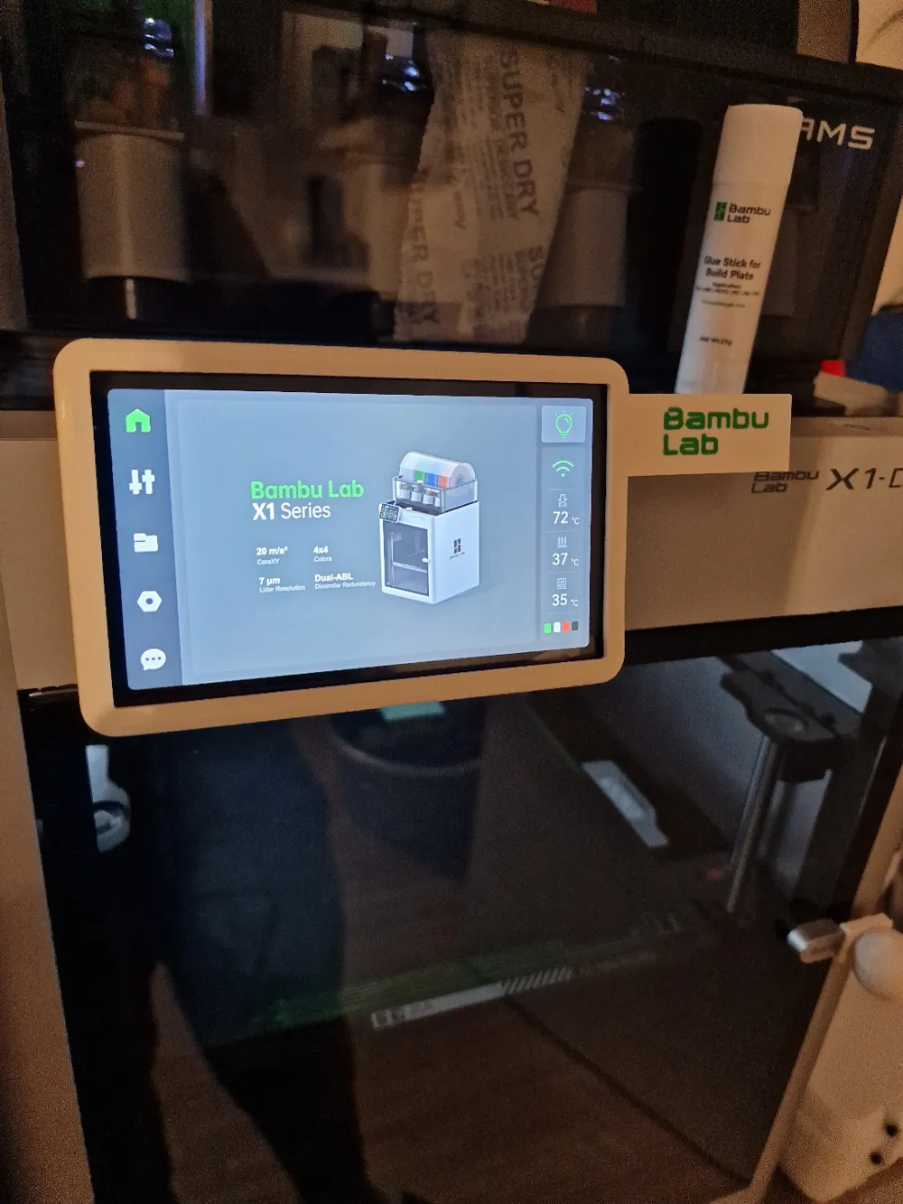 bambu x1 carbon display cover by mattia.deicco1994 - MakerWorld