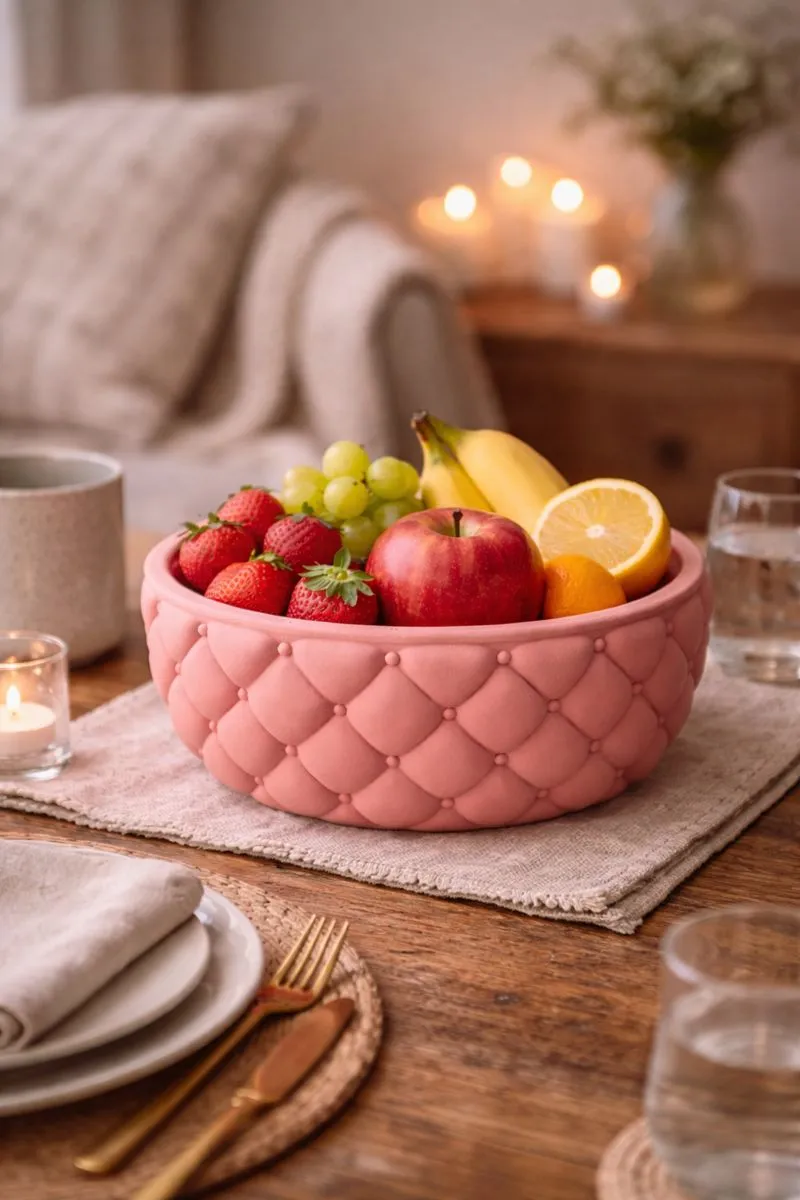 Quilted Fruit Bowl - Free 3D Print Model - MakerWorld