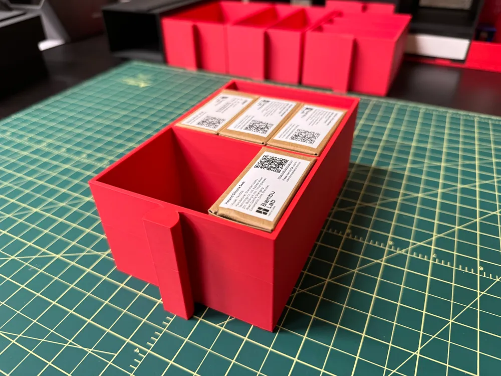 HalfWidth Double Tall - interlocking storage by interslice - MakerWorld