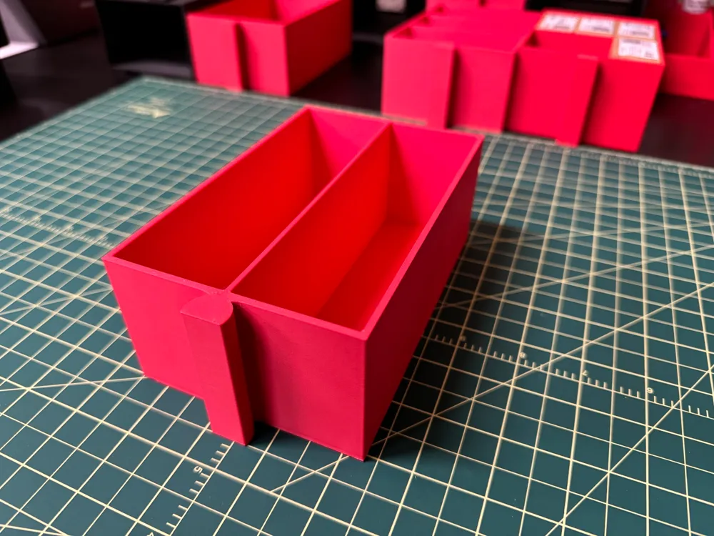 HalfWidth Double Tall - interlocking storage by interslice - MakerWorld