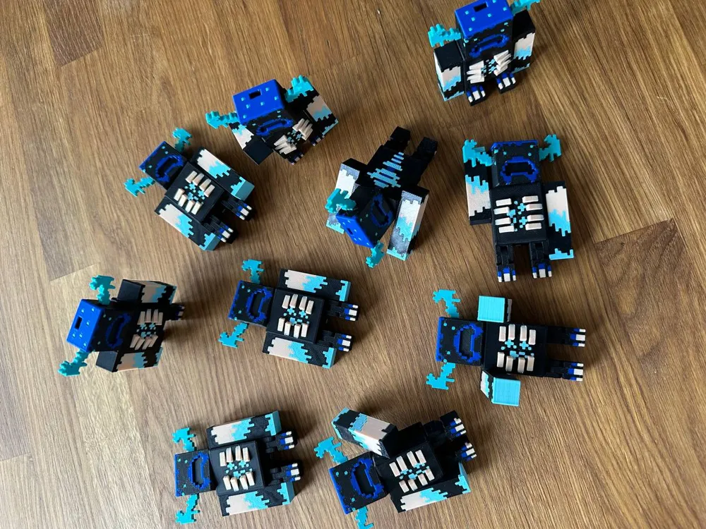 Minecraft Warden Articulated by kirimba MakerWorld: Download Free 3D Models