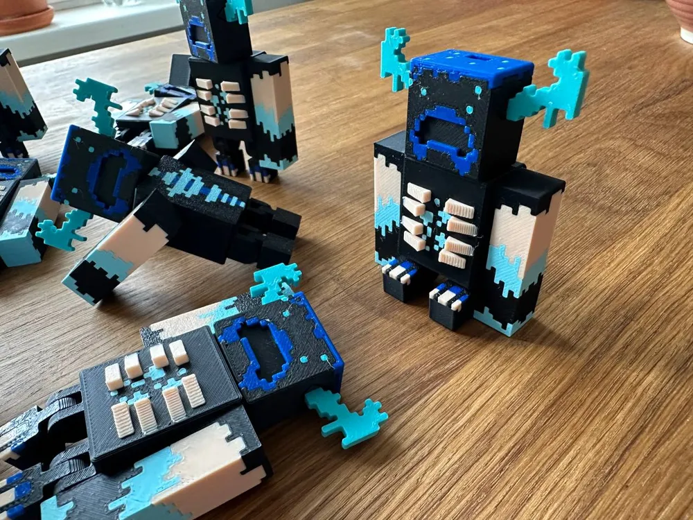 Minecraft Warden Articulated by kirimba MakerWorld: Download Free 3D Models