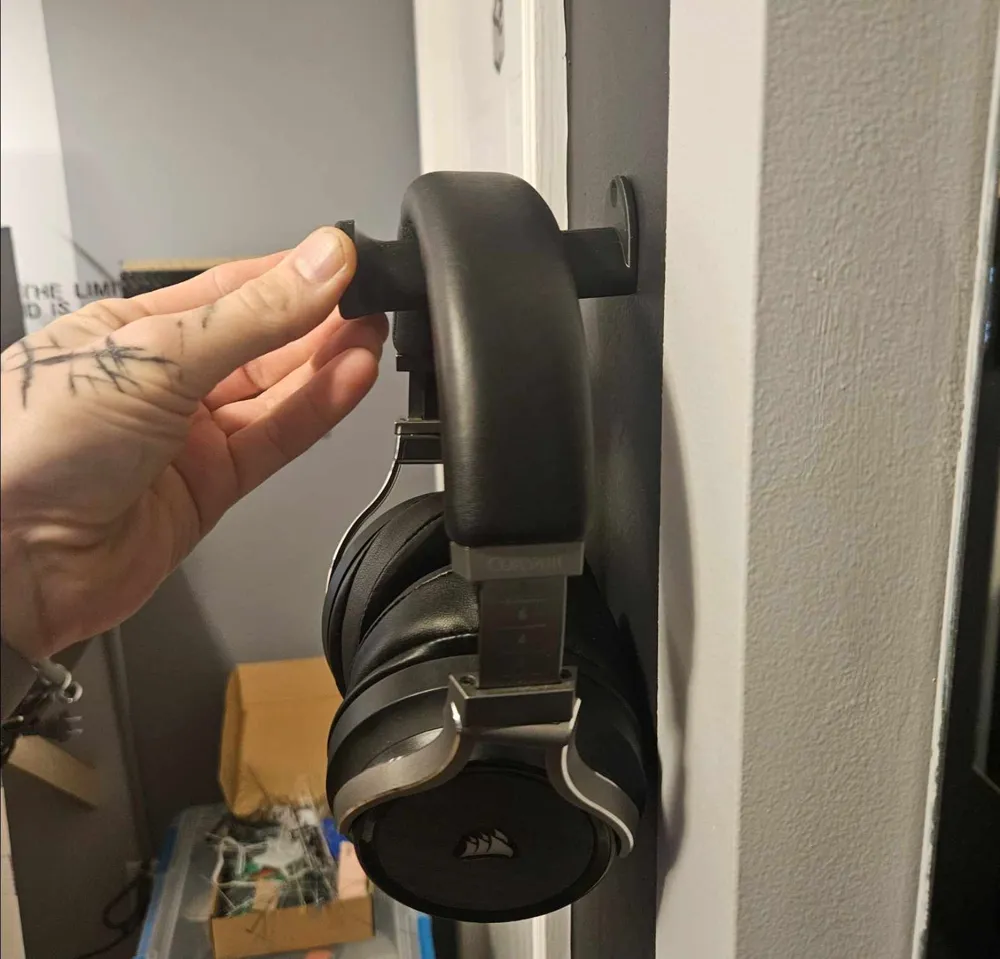 Headphone hook by jf-villemureMakerWorld: Download Free 3D Models