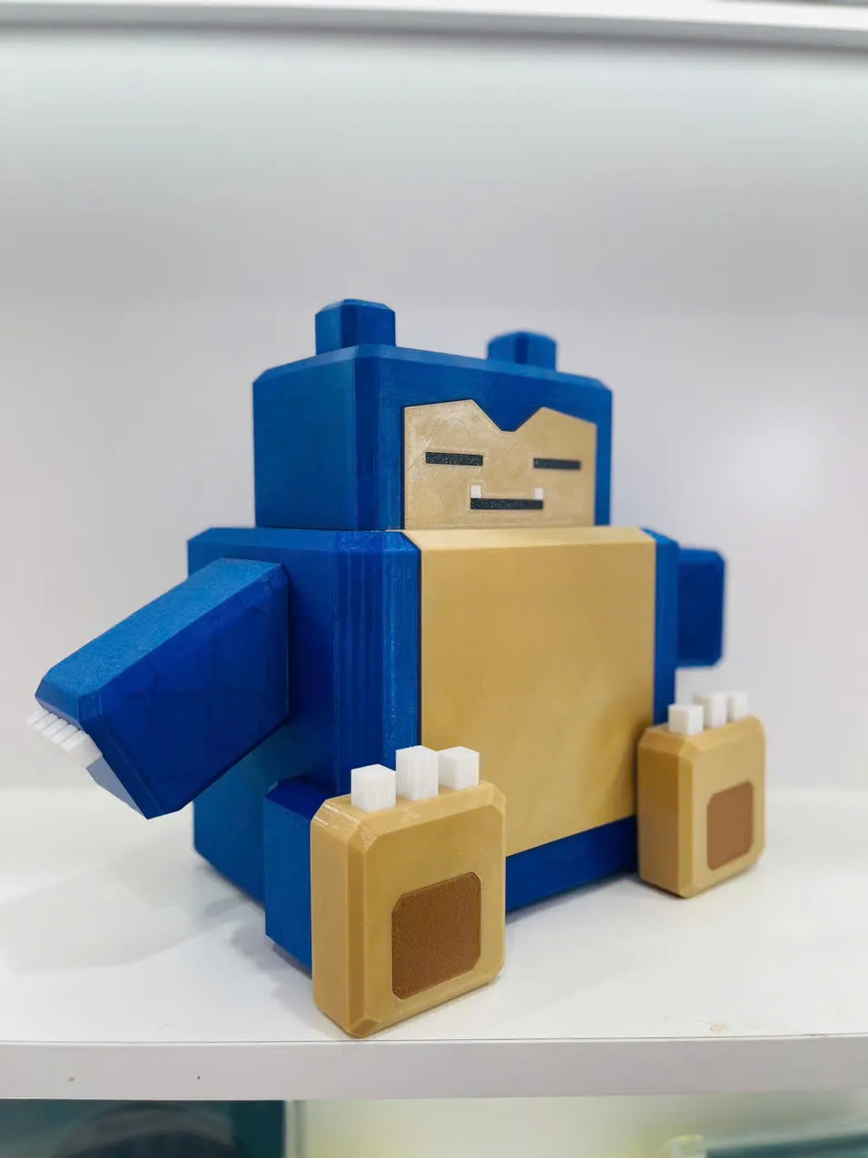 Snorlax Pokemon Voxel Multipart - Free 3D Print Model - MakerWorld