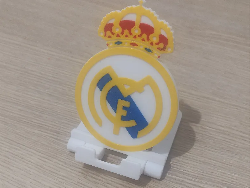 Real Madrid phone holder - Free 3D Print Model - MakerWorld
