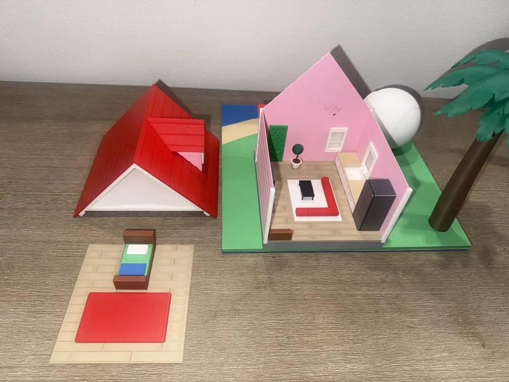 DBZ Kame House Diorama - Free 3D Print Model - MakerWorld