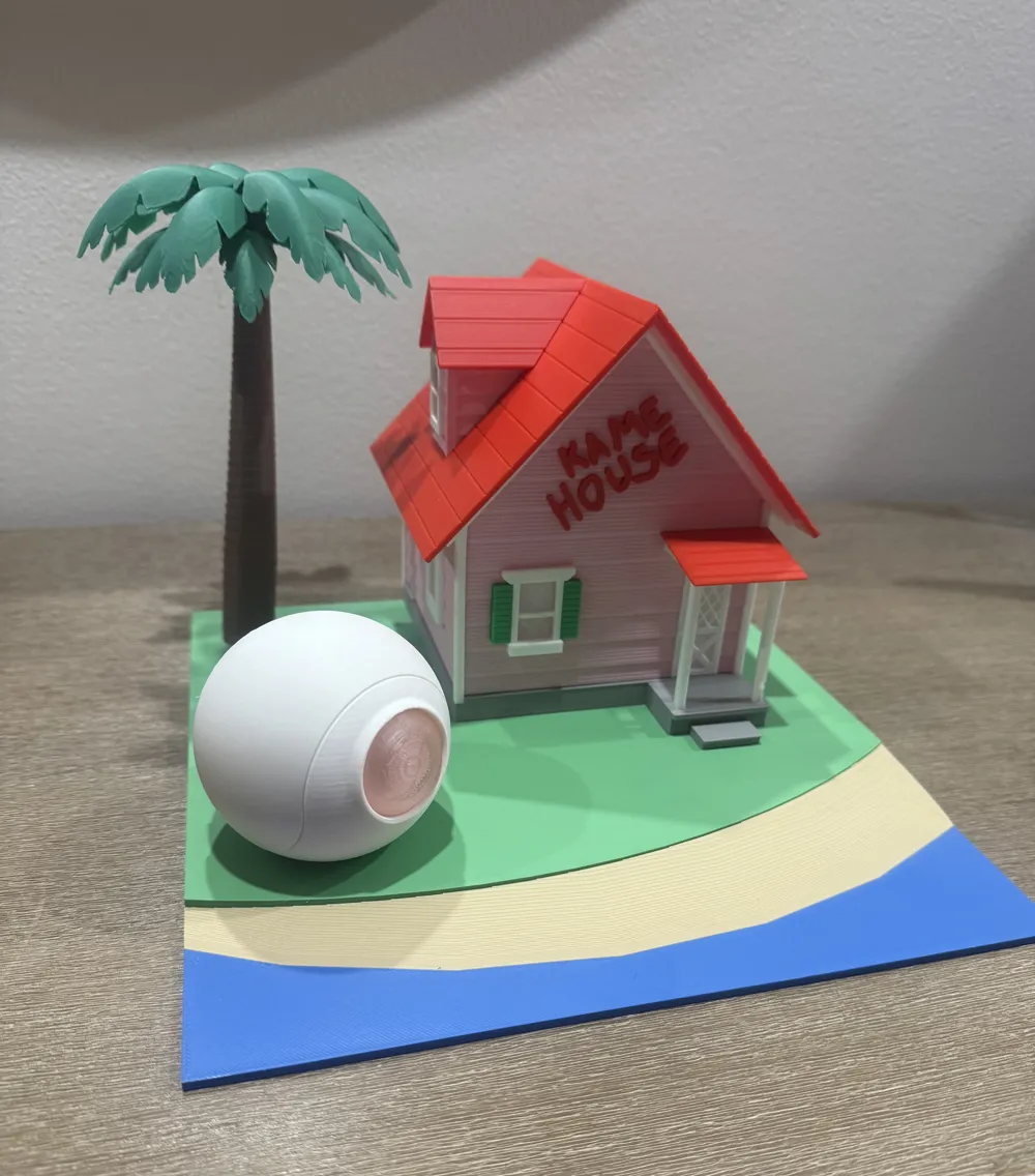 DBZ Kame House Diorama by BeardedRhino MakerWorld: Download Free 3D Models