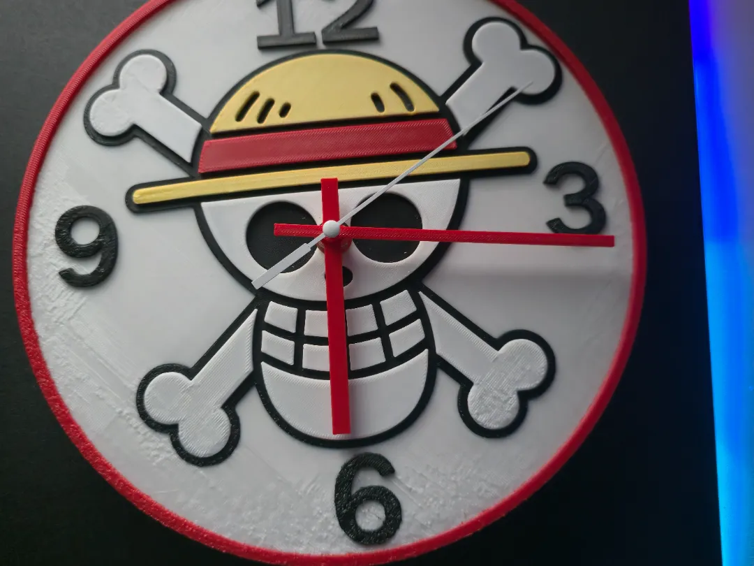 One Piece wall clock - Free 3D Print Model - MakerWorld