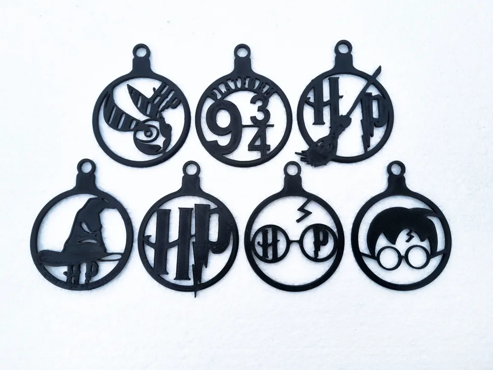 Harry Potter christmas ornaments one color by Mr_Andre MakerWorld: Download Free 3D Models