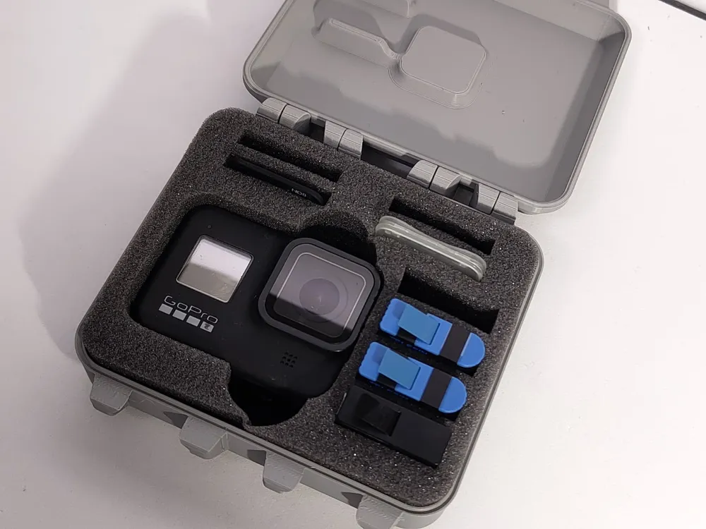 SnapLock For GoPro Hero 8 safety Box + Laser - Free 3D Print Model ...