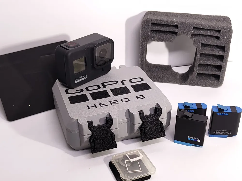 SnapLock For GoPro Hero 8 safety Box + Laser - Free 3D Print Model ...