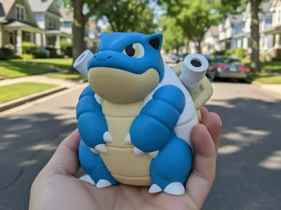 BLASTOISE NO SUPPORT - Free 3D Print Model - MakerWorld