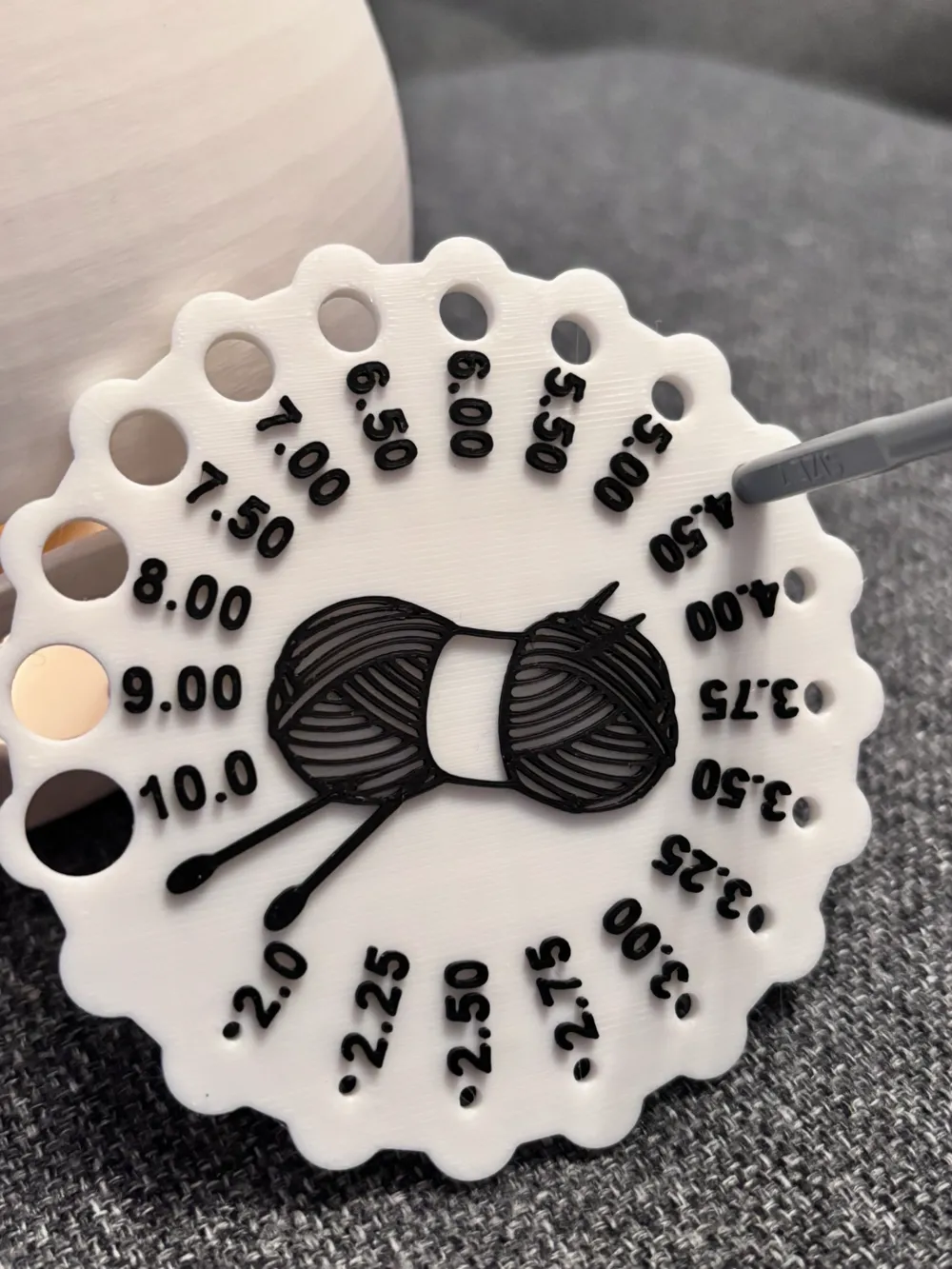 Knitting Size Tool Dimension by jonnylarsson - MakerWorld
