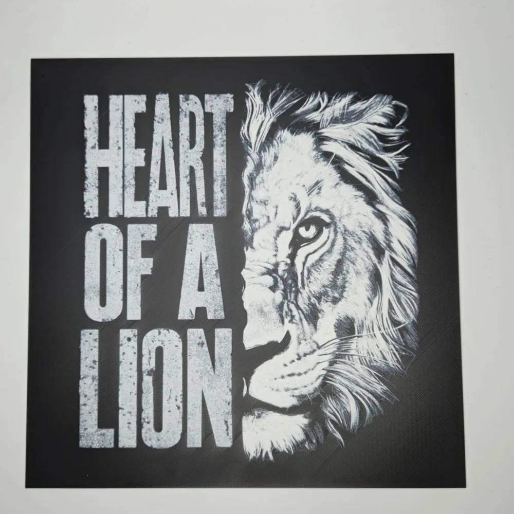 Heart of a Lion Hueforge by LoFi Layers - MakerWorld