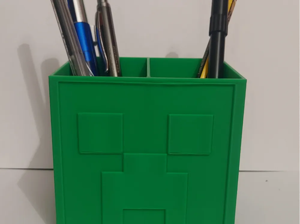 Creeper Minecraft multi organizer - pens, tools by RandomGuy - MakerWorld