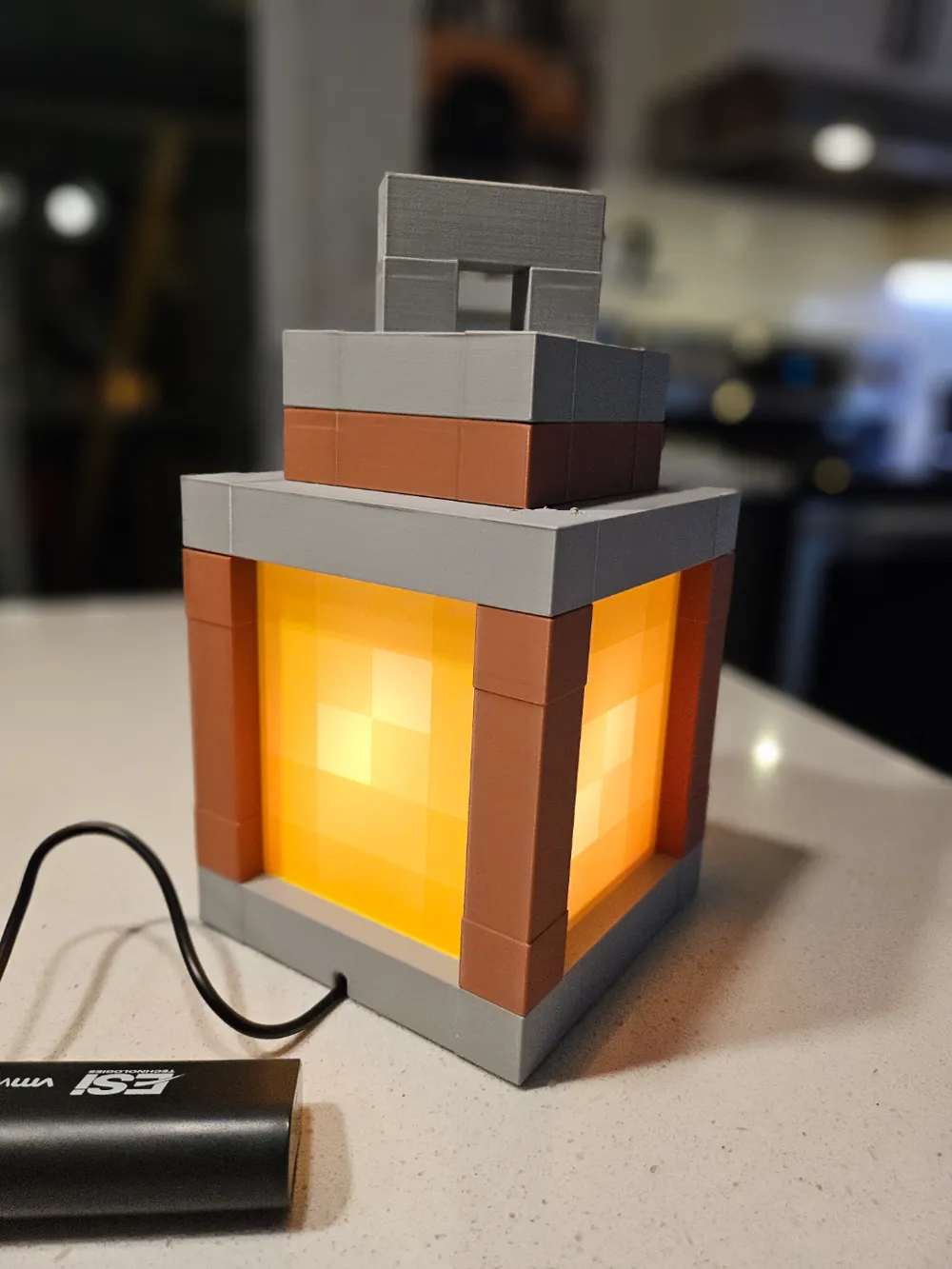 Cozy Minecraft Lantern LED lightbox Remixed by Tommy Gun - MakerWorld