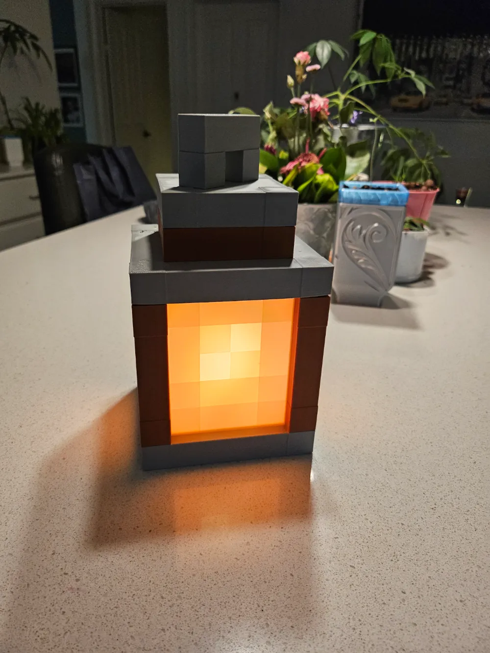 Cozy Minecraft Lantern LED lightbox Remixed by Tommy Gun MakerWorld ...