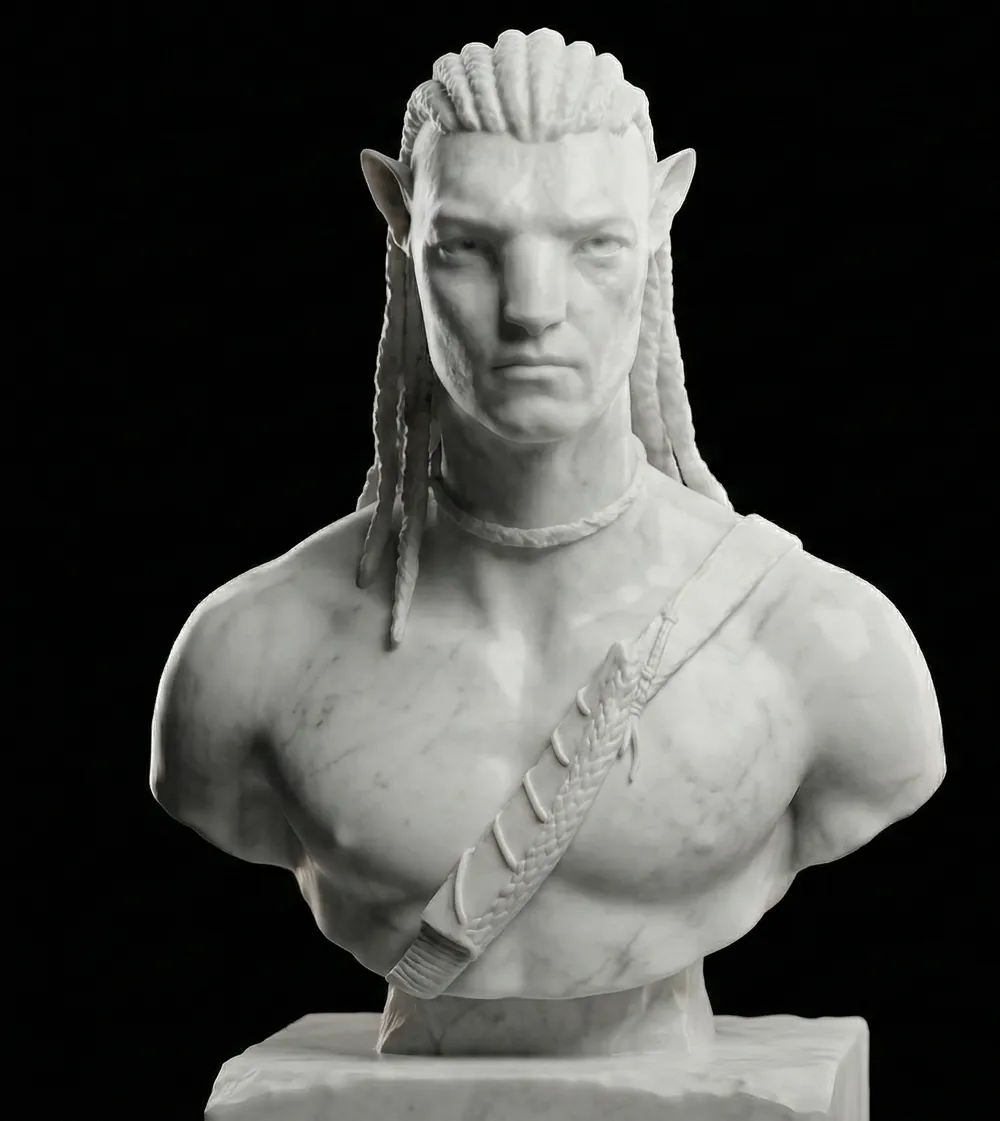 AVATAR FIRE AND ASH - JAKE SULLY BUST by Simphony3D MakerWorld: Download Free 3D Models