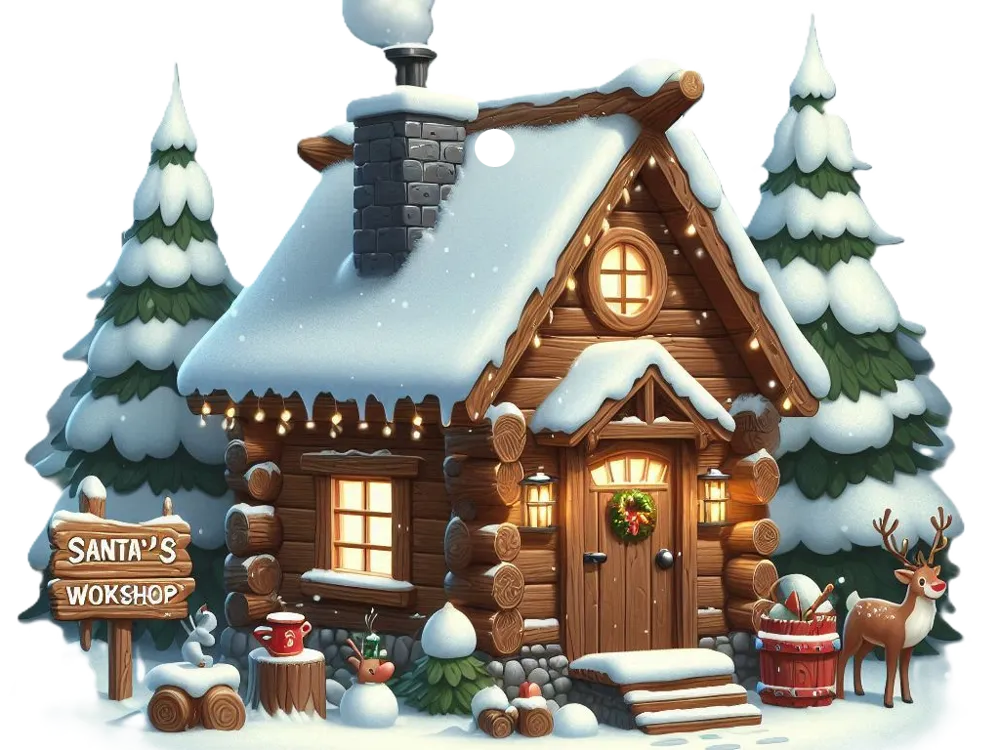 Christmas Forest Hut Hanging Ornament by Coastal Lab Designs MakerWorld ...