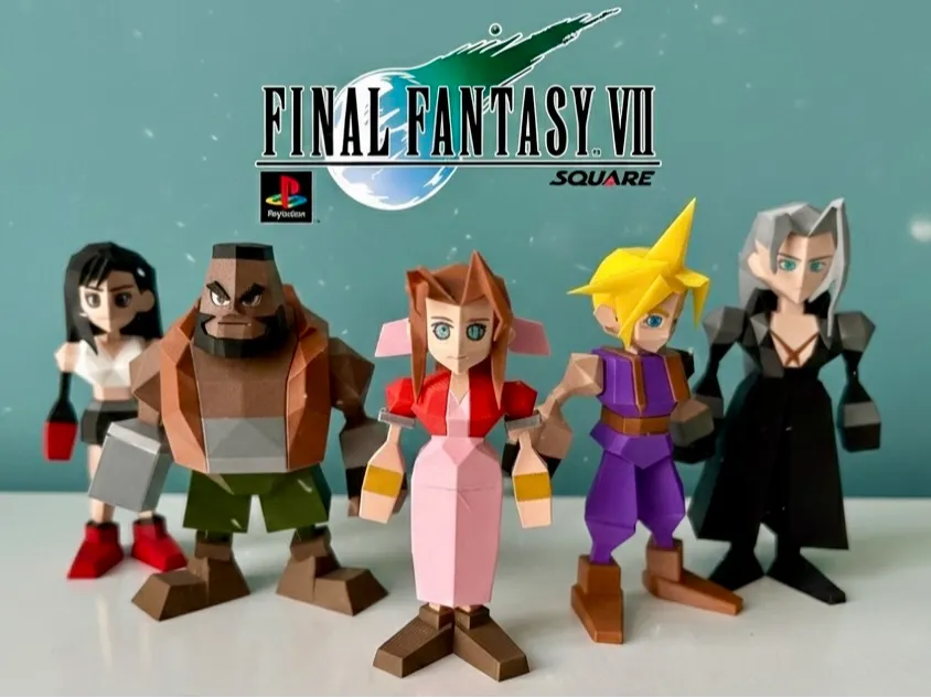 Final Fantasy VII - AERITH - MULTIPART - FF7 - Free 3D Print Model ...