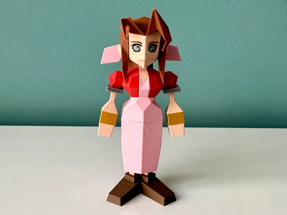 Final Fantasy VII - AERITH - MULTIPART - FF7 - Free 3D Print Model ...