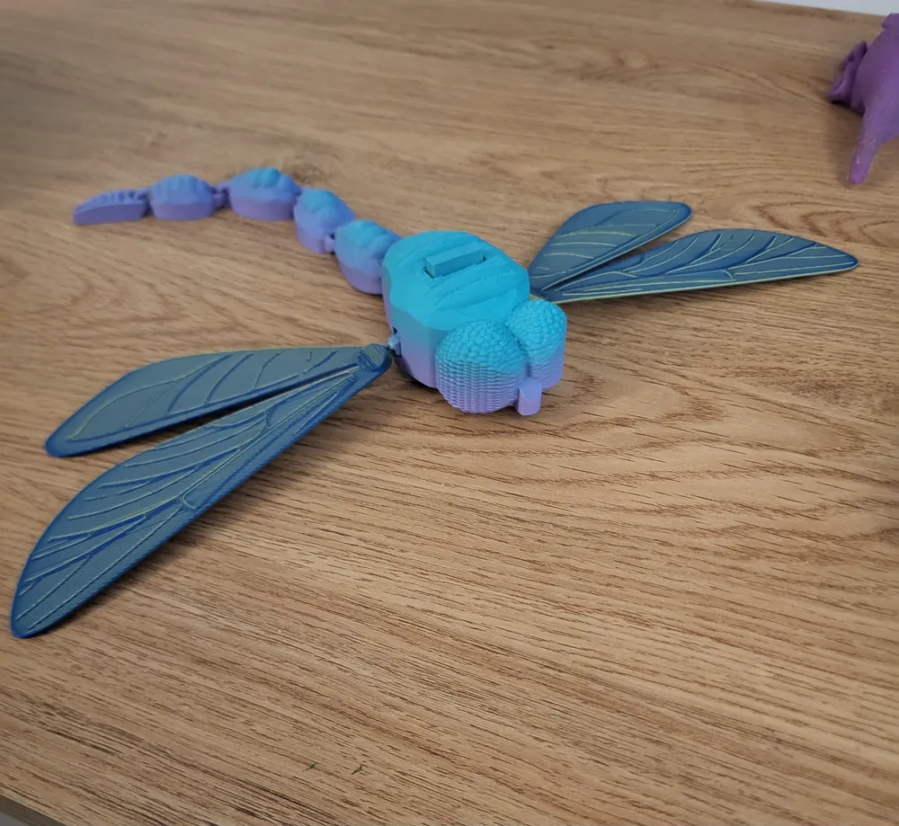dragonfly articulated with moving wings by tomo3D MakerWorld: Download Free 3D Models
