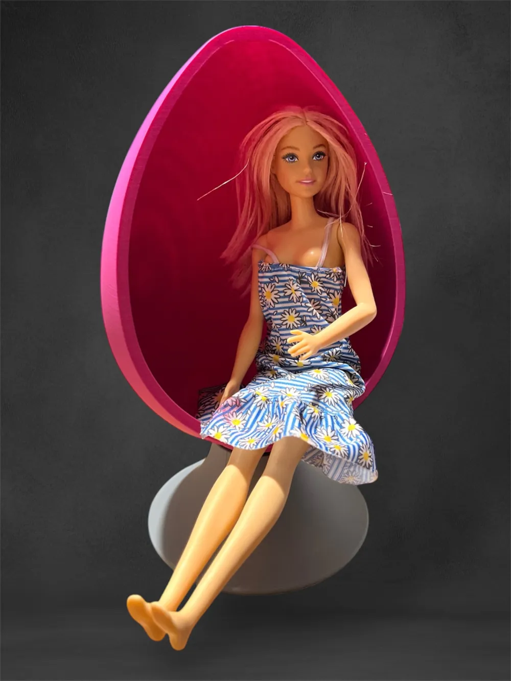 Barbie egg swivel chair - Free 3D Print Model - MakerWorld