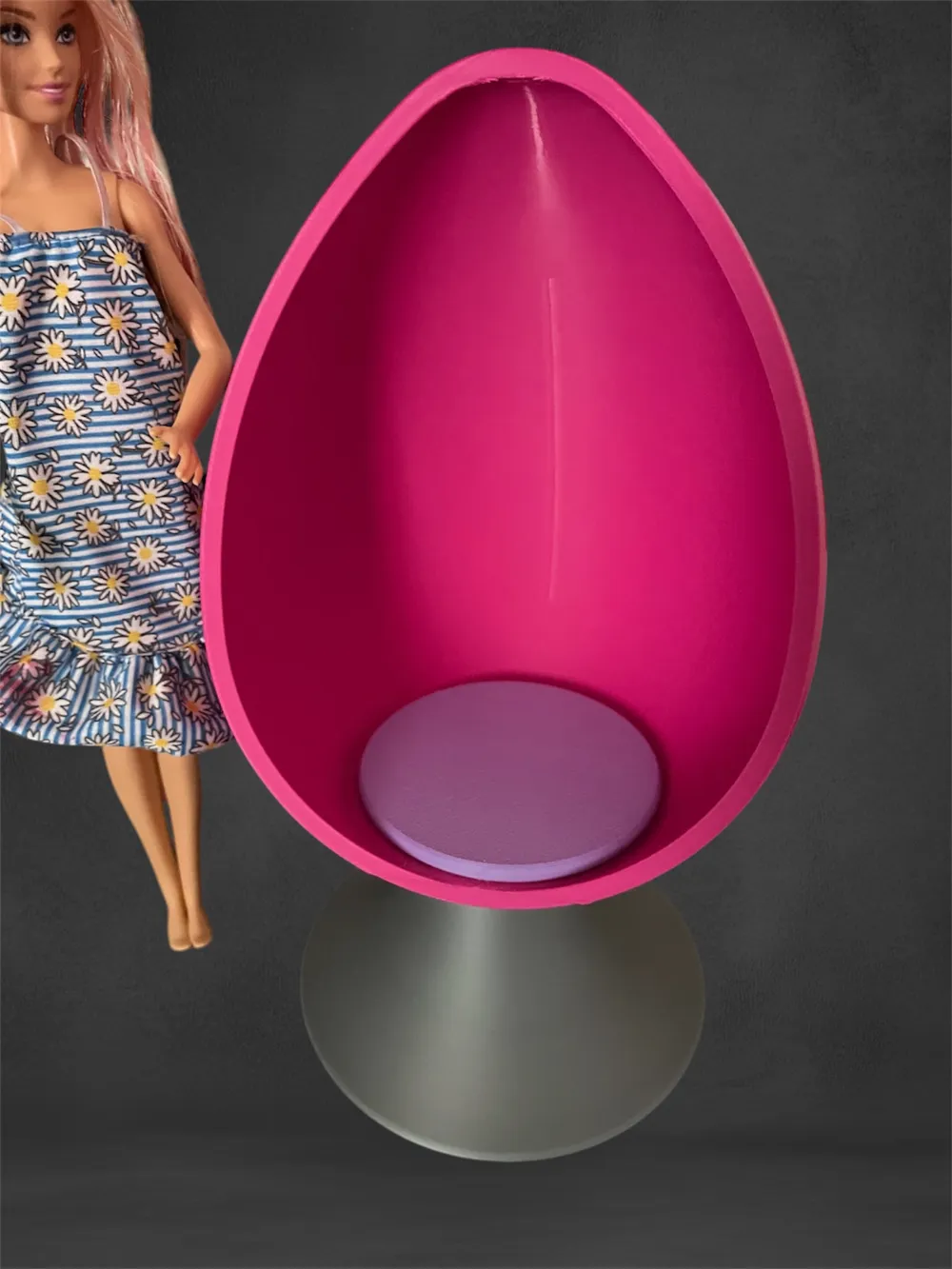 Barbie egg swivel chair - Free 3D Print Model - MakerWorld