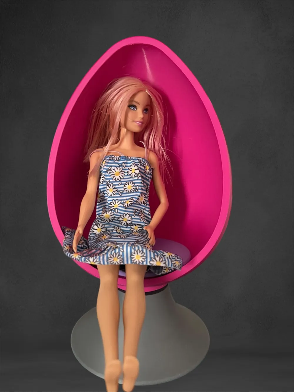Barbie egg swivel chair - Free 3D Print Model - MakerWorld