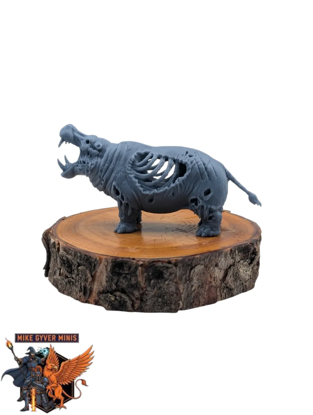 Zombie Hippo - MGM Print-Ready Mini - Free 3D Print Model - MakerWorld