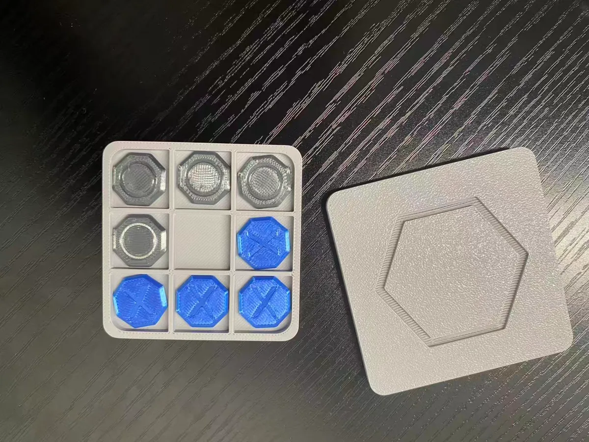 Tic Tac Toe Travel Size (No Need AMS) - Free 3D Print Model - MakerWorld