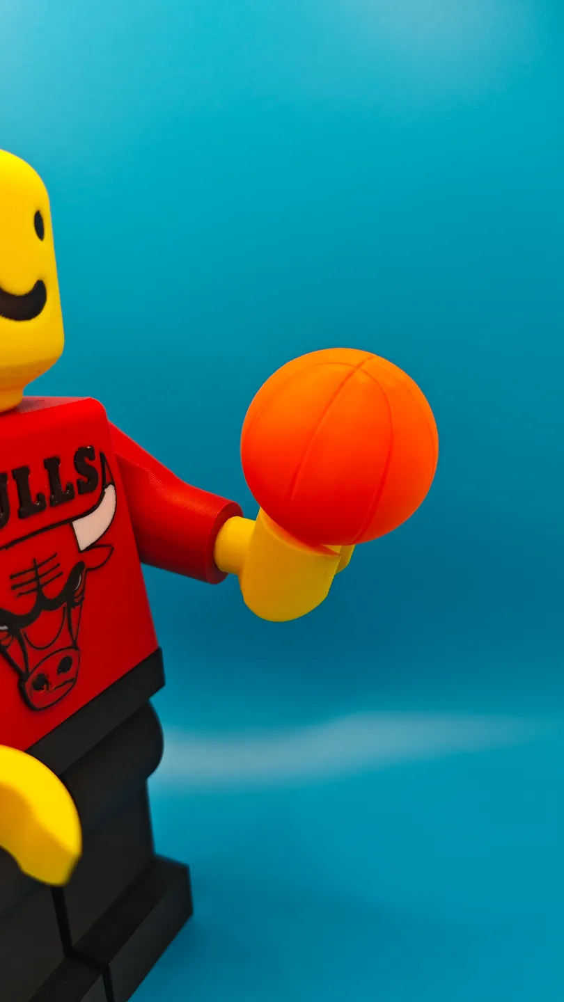 Brickman Basketball (500%) - Free 3D Print Model - MakerWorld