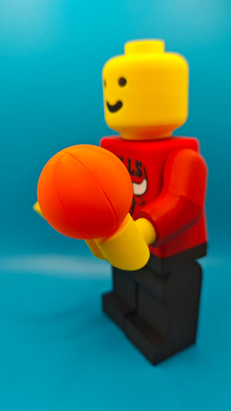Brickman Basketball (500%) - Free 3D Print Model - MakerWorld