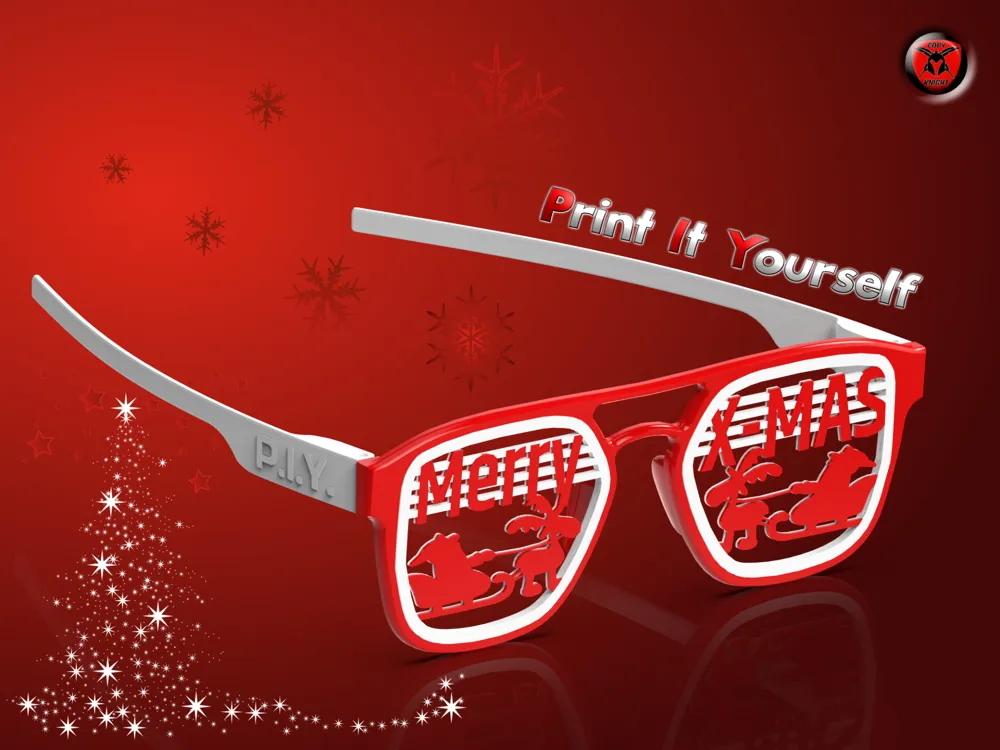P.I.Y. X-MAS Glasses Customized Separat Fun Lenses by CopyKnight ...