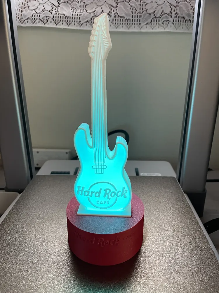 hard rock cafe guitar lithophane by fred130825400 MakerWorld: Download ...