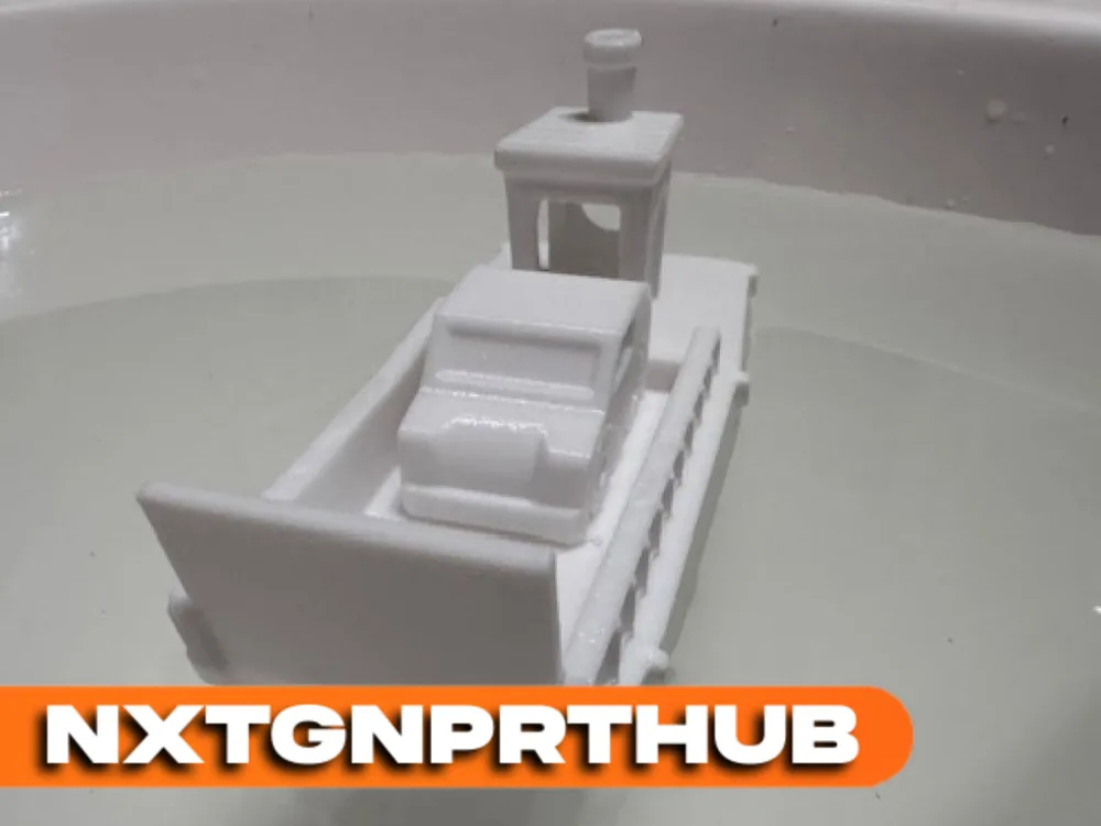 Benchy car ferry with car (floatable!) Remixed by NxtGnPrtHub - MakerWorld
