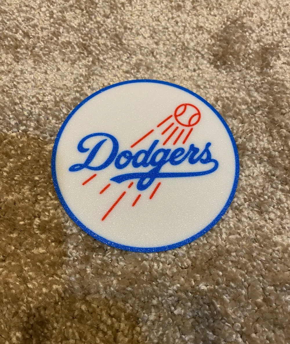 Los Angeles Dodgers Coaster set of 4 by CYBR3D - MakerWorld