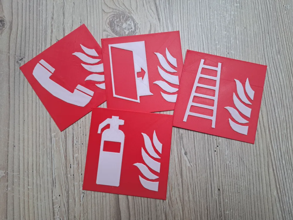 ISO 7010 - Fire protection Signs (F001 - F019) by Drunken_Monkey ...