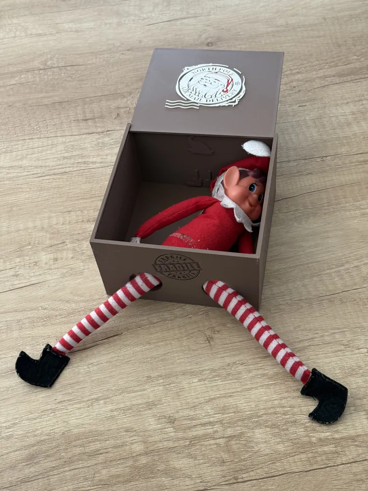 Delivery Box Elf on the shelf by 36whip MakerWorld: Download Free 3D Models