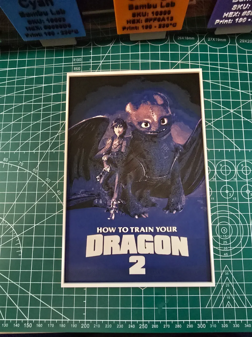 How to Train Your Dragon 2 Movie Poster - Hueforge by Lumpy3D - MakerWorld